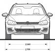 VW Golf VII Variant - Abmessungen & Technische Daten - Länge, Breite ...