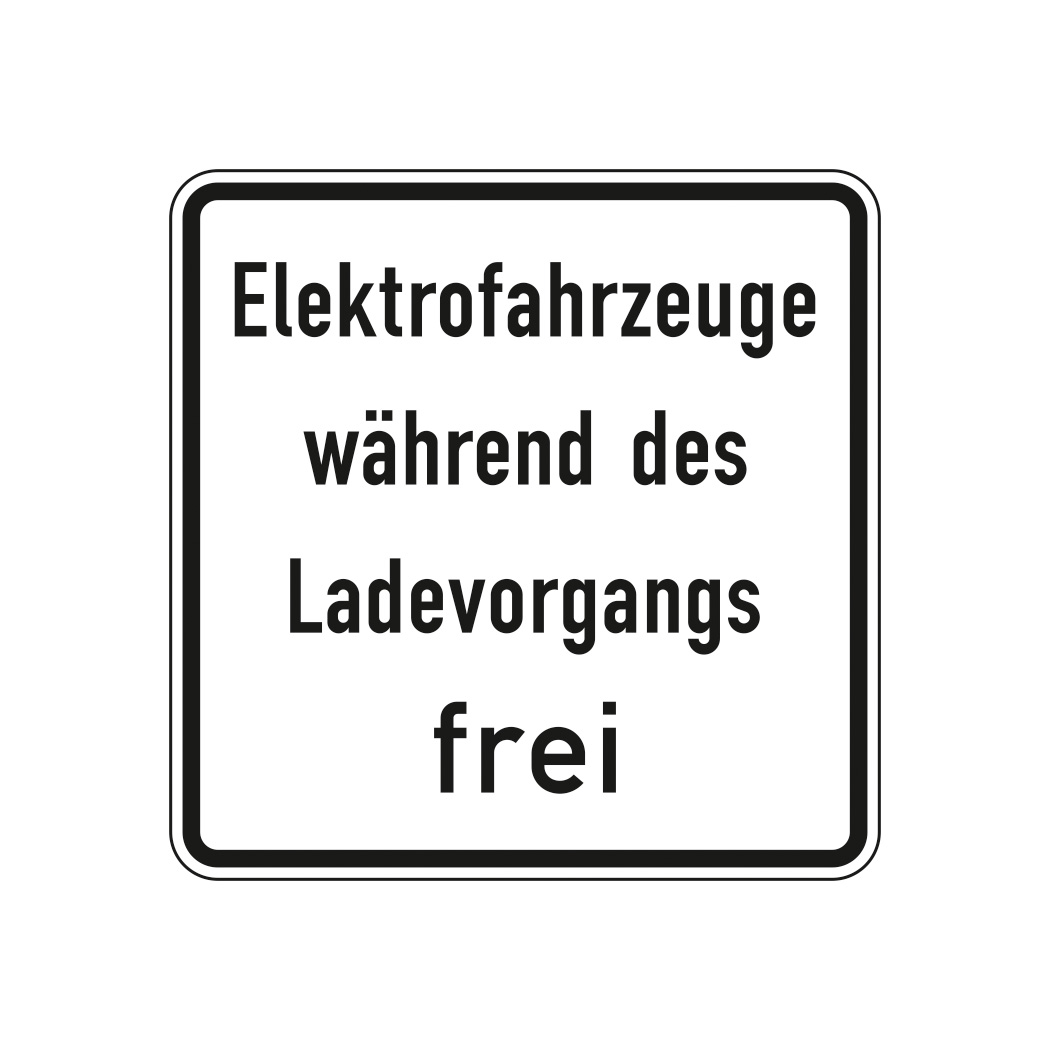 Elektrofahrzeuge W hrend Des Ladevorgangs Frei StVO Nr 1026 60 Elektrofahrzeuge W hrend Des Ladevorgangs Frei StVO Nr 1026 60